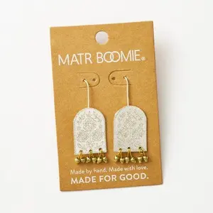 MATR BOOMIE Haveli Etched Statement Earrings