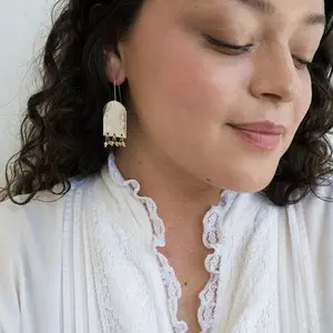 MATR BOOMIE Haveli Etched Statement Earrings