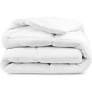 BARE HOME Pillow-top Reversible Mattress Pad - White