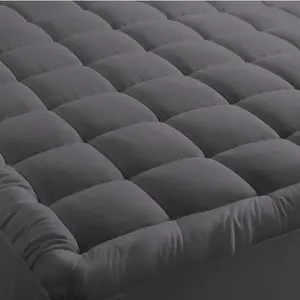 BARE HOME Cotton Top Mattress Pad - Grey