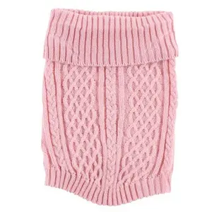 LUVABLE FRIENDS Cableknit Pet Sweater - Pink