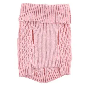 LUVABLE FRIENDS Cableknit Pet Sweater - Pink