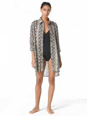 Michael Kors Laced Grommets Cross Back One-piece Swimsuit