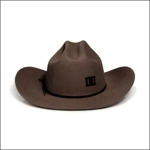 DESERI Western Hat In Australian Wool - Brown