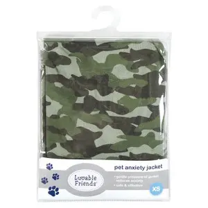 LUVABLE FRIENDS Pet Anxiety Jacket - Camo