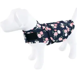 LUVABLE FRIENDS Pet Anxiety Jacket Navy Floral