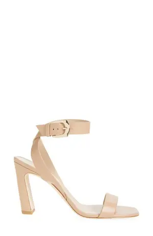STUART WEITZMAN Ankle Strap Sandal - Adobe Brown