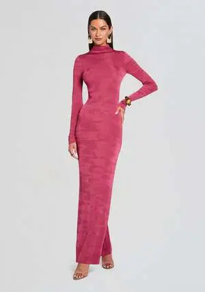SEROYA Kim Maxi Dress - Sangria