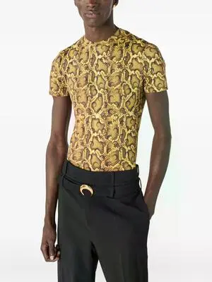 MARINE SERRE Python Print Crewneck Top