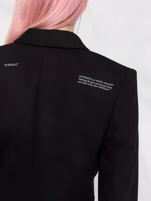 Off-White Corporate Single-breasted Blazer - Black