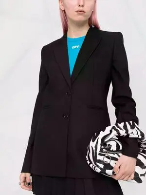 Off-White Corporate Single-breasted Blazer - Black