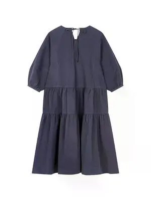STUDIO TOMBOY Drawstring-detail Tiered Dress - Blue
