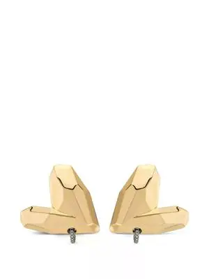 Demarson Con Amor Heart-shape Earrings - Gold