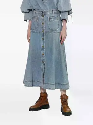 Zimmermann Buttoned Skirt