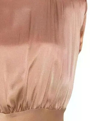 SEMICOUTURE Casilda Gathered Maxi Dress - Neutrals