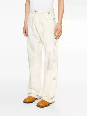 Rhude Distressed Straight Jeans