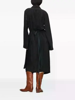 MAISON MARGIELA Twisted Draped Shirt Dress - Black