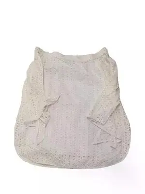 Tibi Off-shoulder Eyelet Blouse