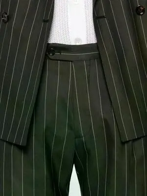 Tagliatore Pinstripe Double-breasted Suit - Green