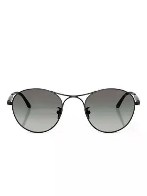 Giorgio Armani Round-frame Gradient Sunglasses - Black