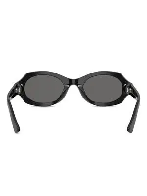Giorgio Armani Oval-frame Sunglasses - Black