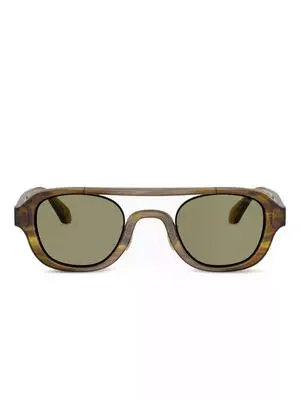 Giorgio Armani Geometric Sunglasses - Brown
