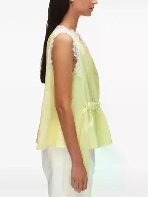 3.1 Phillip Lim Lace V-neck Top - Yellow