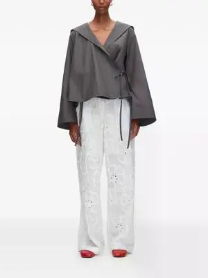 3.1 Phillip Lim Wide Collar Tie Blouse