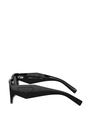 Prada Rectangle Sunglasses With Logo - Black