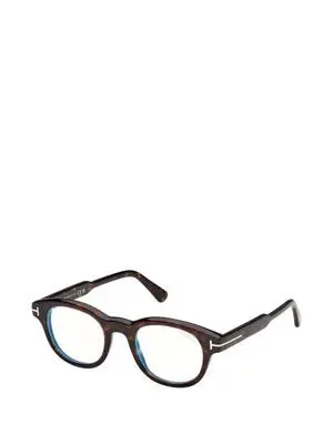 TOM FORD Round-frame Glasses - Brown