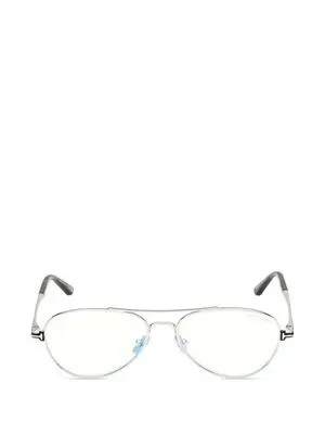 TOM FORD Pilot-frame Glasses - Silver