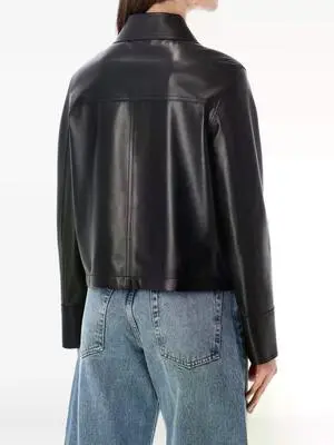 SWORD 6644 Buttoned Cropped Jacket - Black