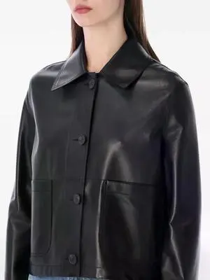 SWORD 6644 Buttoned Cropped Jacket - Black