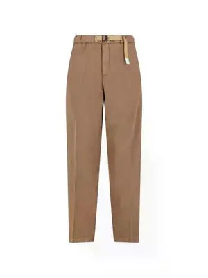 WHITE SAND Belted Trousers