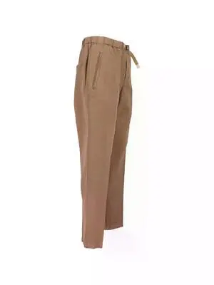 WHITE SAND Belted Trousers