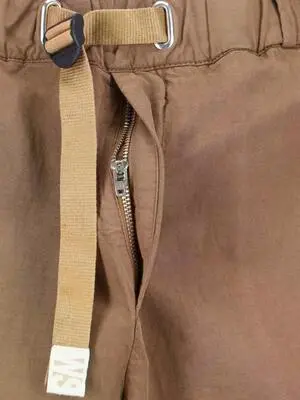 WHITE SAND Belted Trousers
