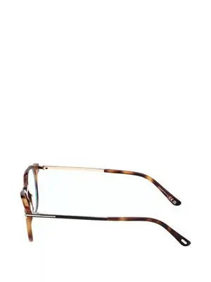 TOM FORD Tortoise Round-frame Glasses