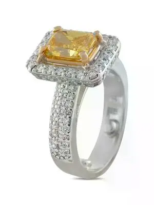 LB EXCLUSIVE 18k White Gold Diamond Ring - Silver