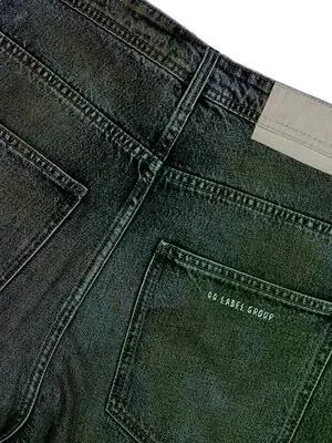44 LABEL GROUP Frayed-hem Wide-leg Denim Shorts