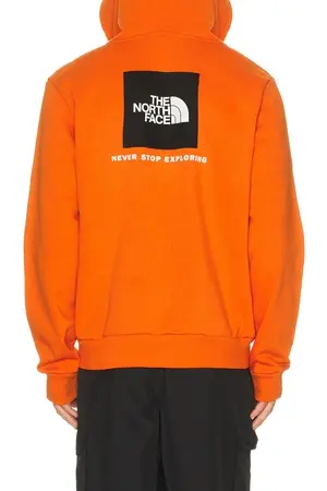 The North Face Evolution Box Nse Regular Hoodie - Lava Red