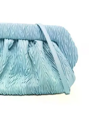 THEMOIRE Bios Ruched Clutch - Blue