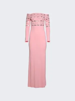 Rabanne Off-the-shoulder Maxi Dress - Pink
