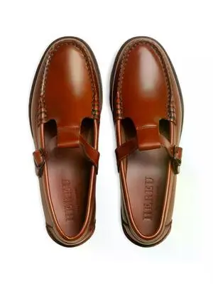 Hereu Alber T-bar Loafers - Brown
