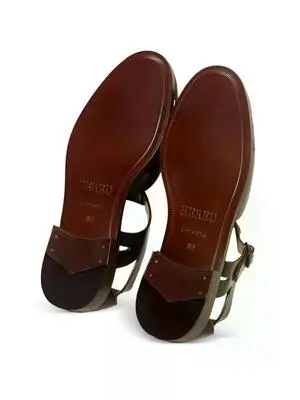 Hereu Pesca Round-toe Fisherman Sandals - Brown