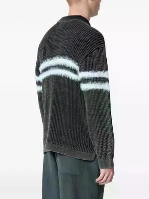 ACHM Waffle Stripe Sweater