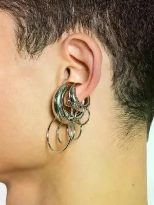 PANCONESI Tone Hoop Earrings