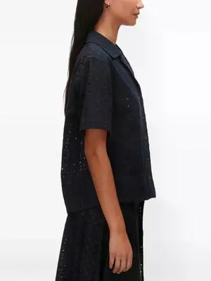 3.1 Phillip Lim Openwork Short-sleeved Shirt - Blue