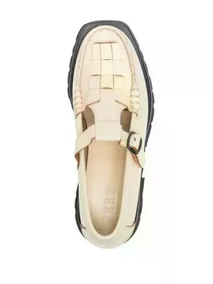 Hereu Soller Sport Leather Loafers - Yellow