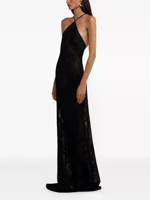 Roberto Cavalli Patterned Jacquard Maxi Dress
