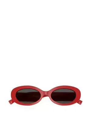 Dolce & Gabbana Oval-frame Sunglasses - Red